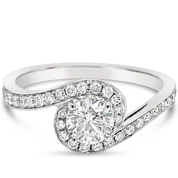 Diamond Set Wrap Around Engagement Ring - Gold River Jewellers