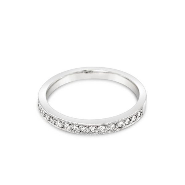 Grain Set Wedding Ring with Milgrain Edging - Gold River Jewellers