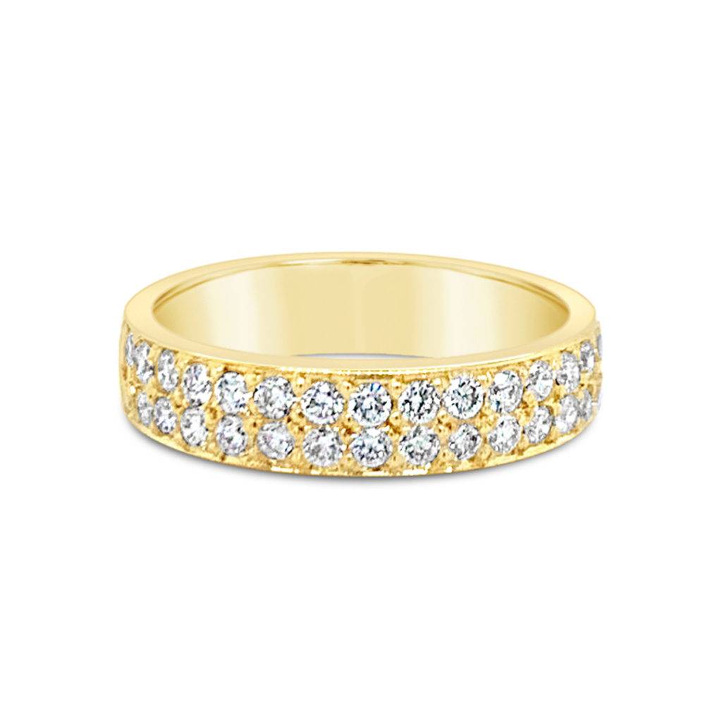 Double Row Diamond Ring - Gold River Jewellers