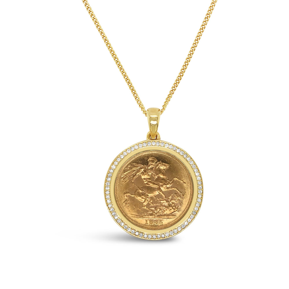 Sovereign Coin Pendant - Gold River Jewellers