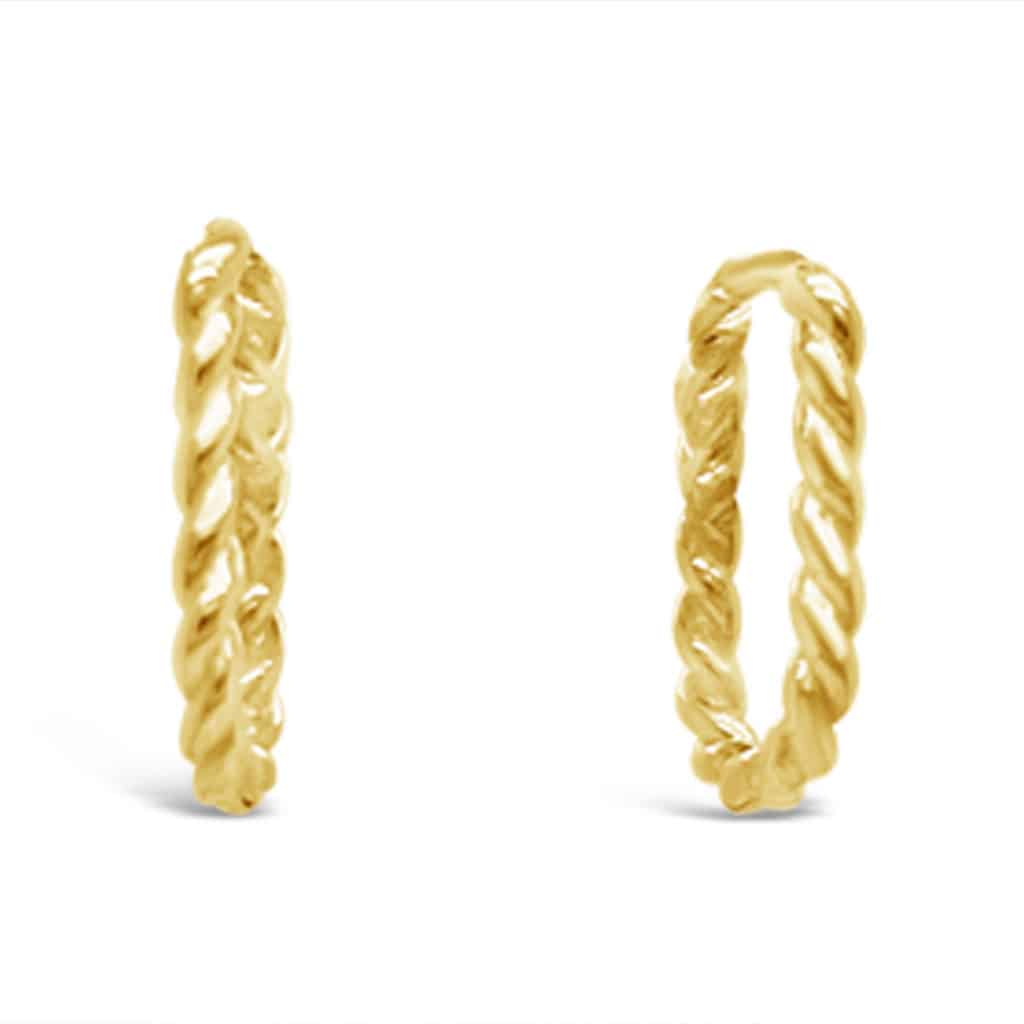 Twisted Paperclip Earrings - Gold River Jewellers
